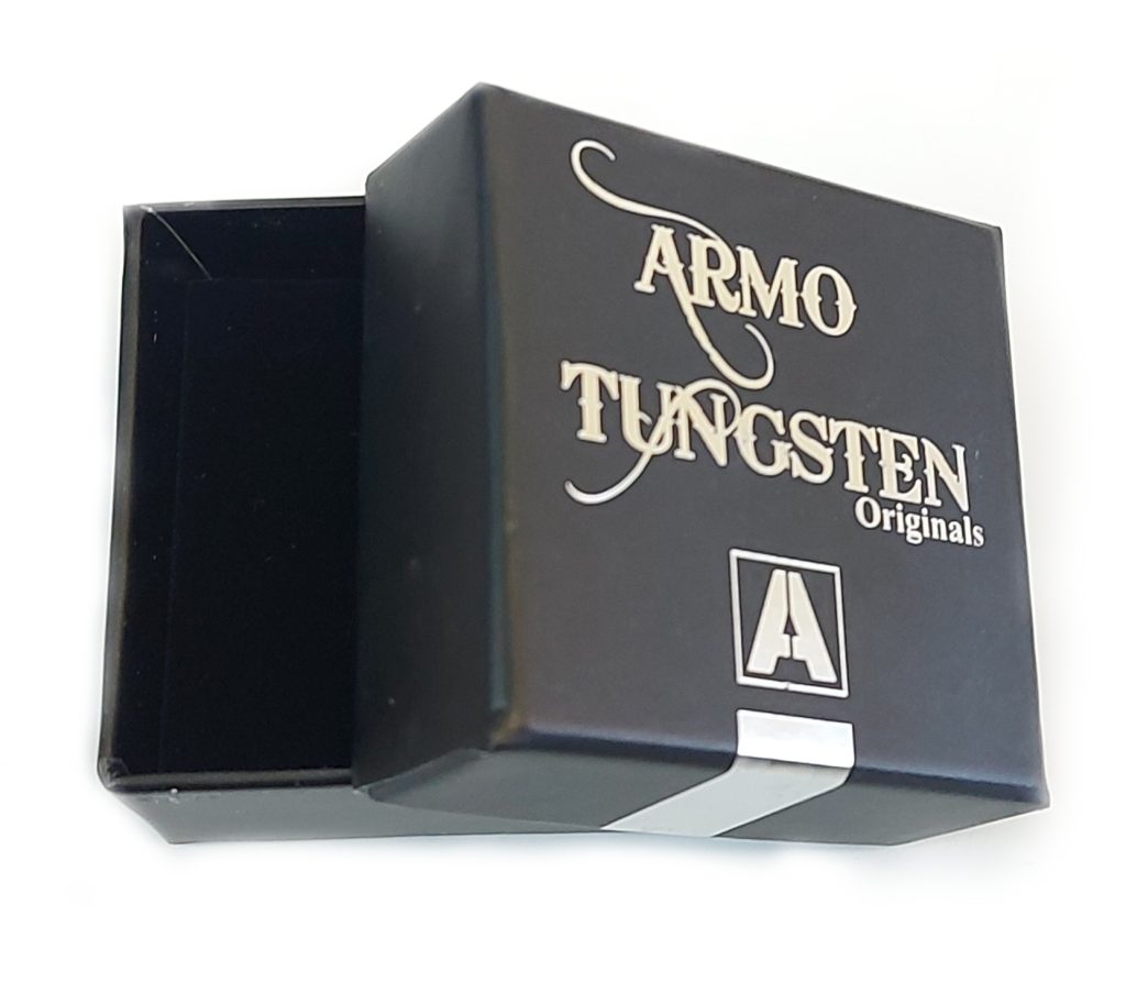 Tungsten Brushed Ring with a Polished Groove Silver & a Gloss Silver ...